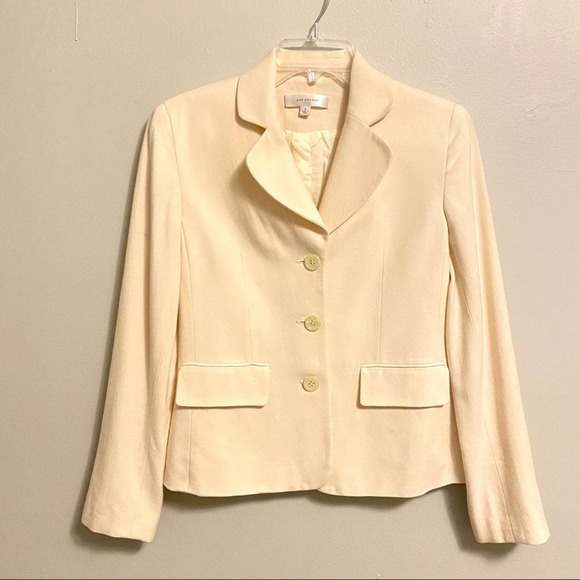 ATF Studio | Jackets & Coats | Atf Studio Wool Blazer Cream Womens 2 ...